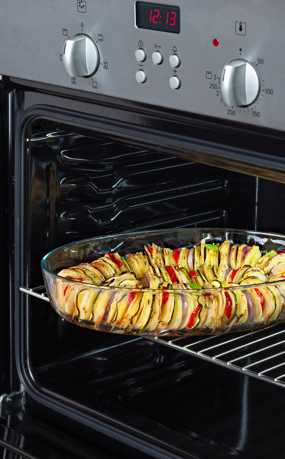 Plat à four familial ovale en verre avec couvercle 4/5 pers - Cook ...